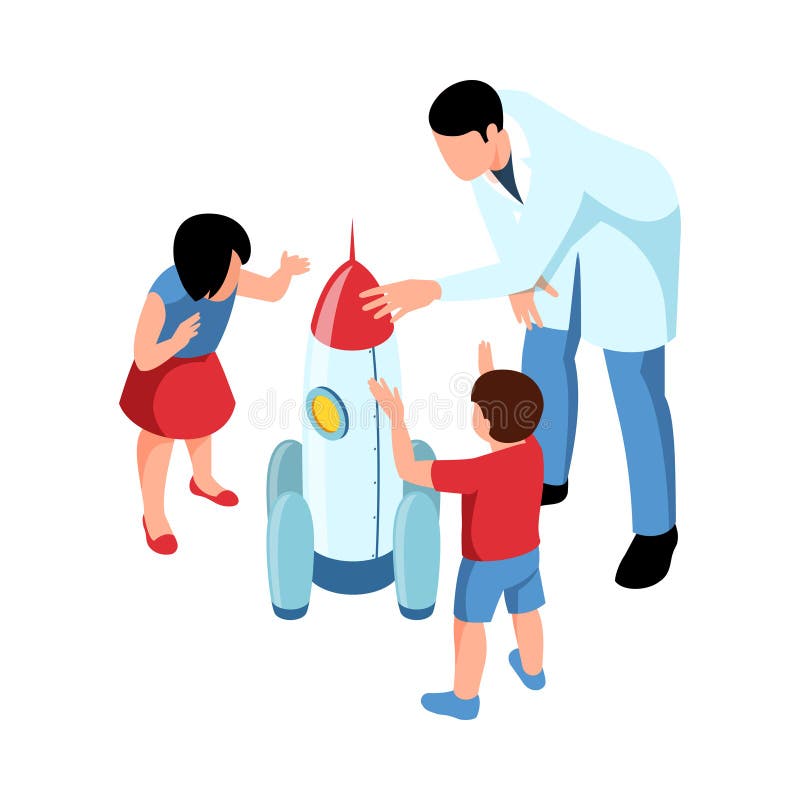 Rocket Building Isometric Set Stock Vector - Illustration of plan ...