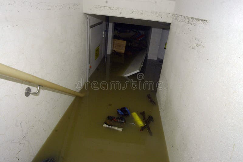 Building in a flooded area stock image. Image of days - 213181689