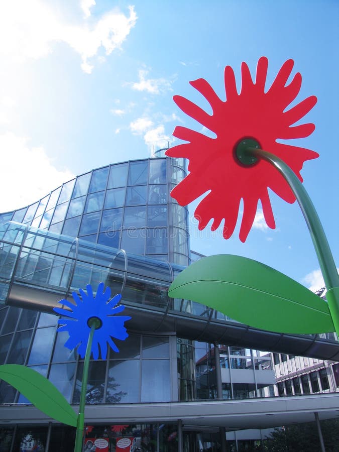 Building & flowers stock image. Image of business, flowers - 7737