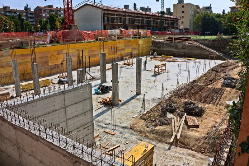 Building foundations stock photo. Image of industry - 110083778