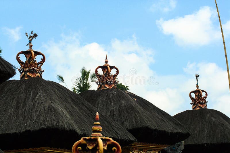 Building Fragment in Authentic Style. Ancient Architecture of Indonesia ...