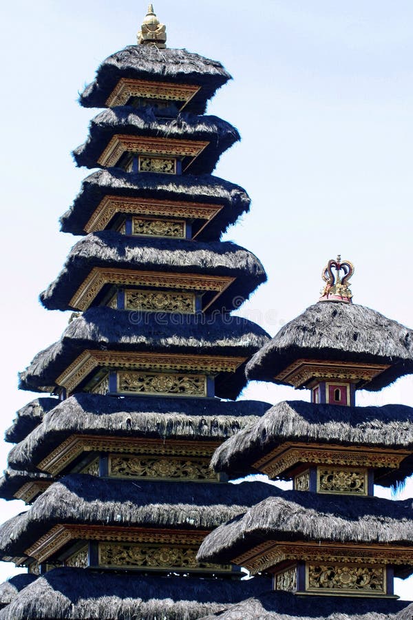 Building Fragment in Authentic Style. Ancient Architecture of Indonesia ...
