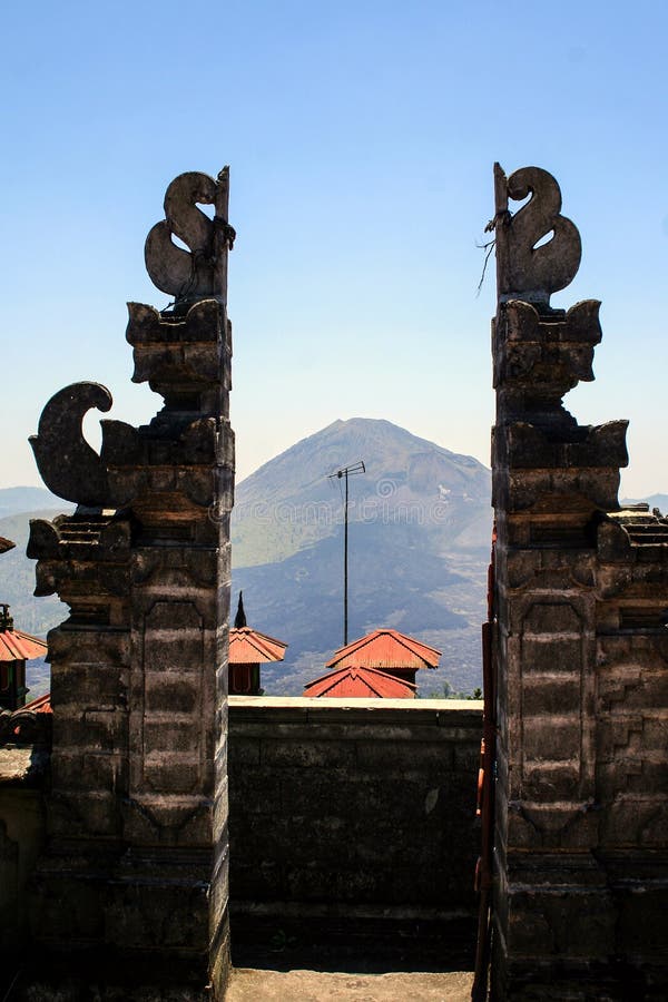 Building Fragment in Authentic Style. Ancient Architecture of Indonesia ...