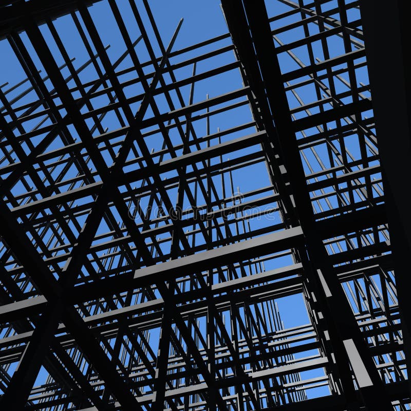 Building Frame stock illustration. Illustration of infrastructure ...