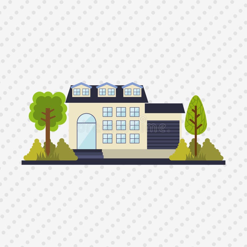 Building front design stock illustration. Illustration of types - 69689814