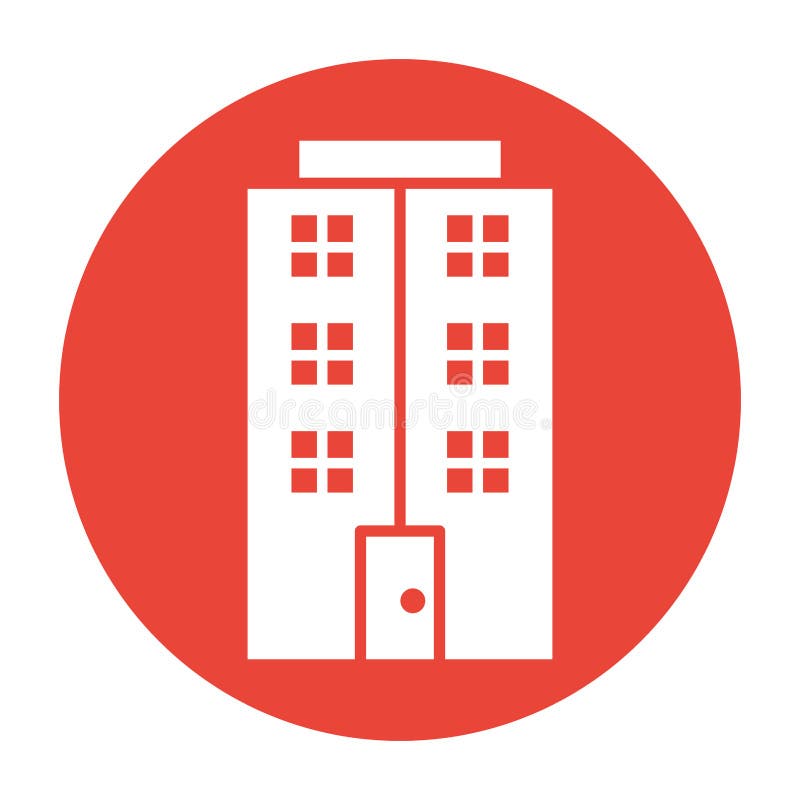 Building Front Facade Isolated Icon Stock Vector - Illustration of ...
