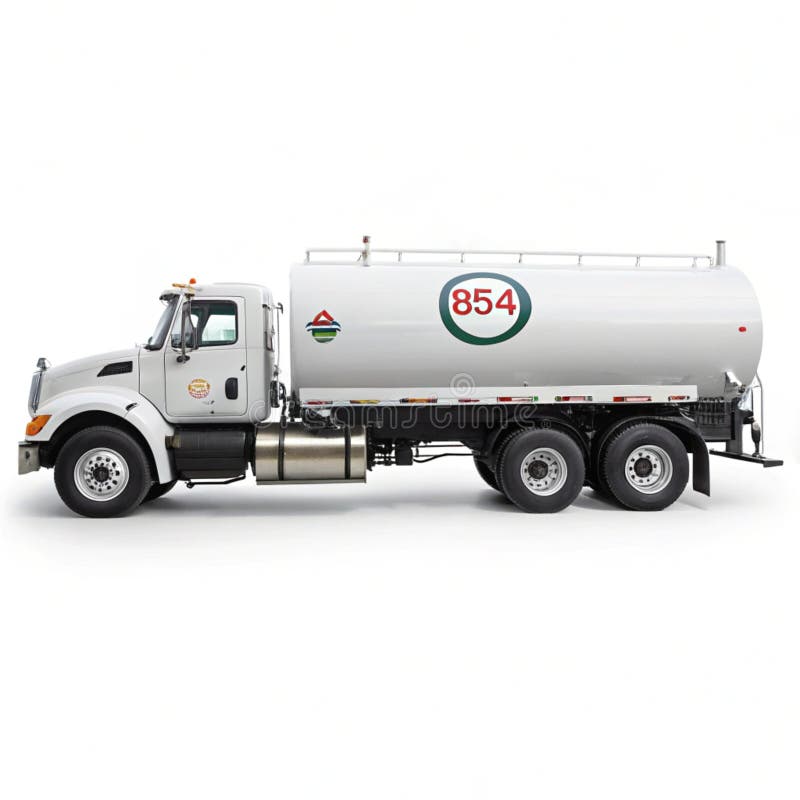 Building Fuel Transportation on White Background Stock Illustration ...