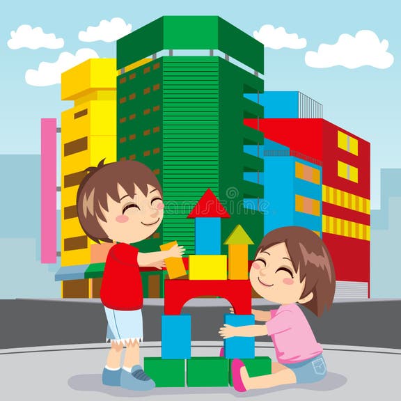 Building Future City stock vector. Illustration of playful - 20348789