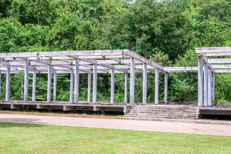 Building Girder Structure Under Construction Stock Image - Image of ...