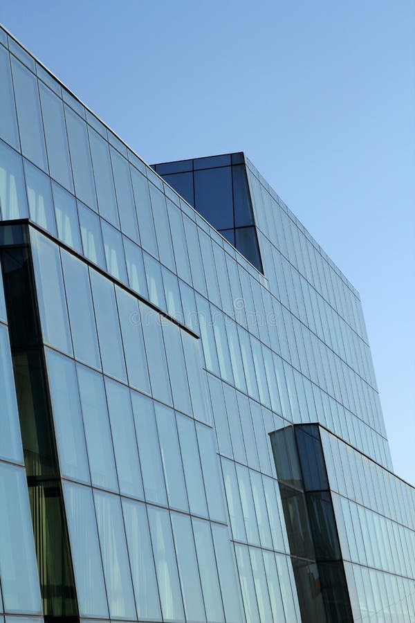 Building with Glass Wall Detail Stock Photo - Image of perspective ...