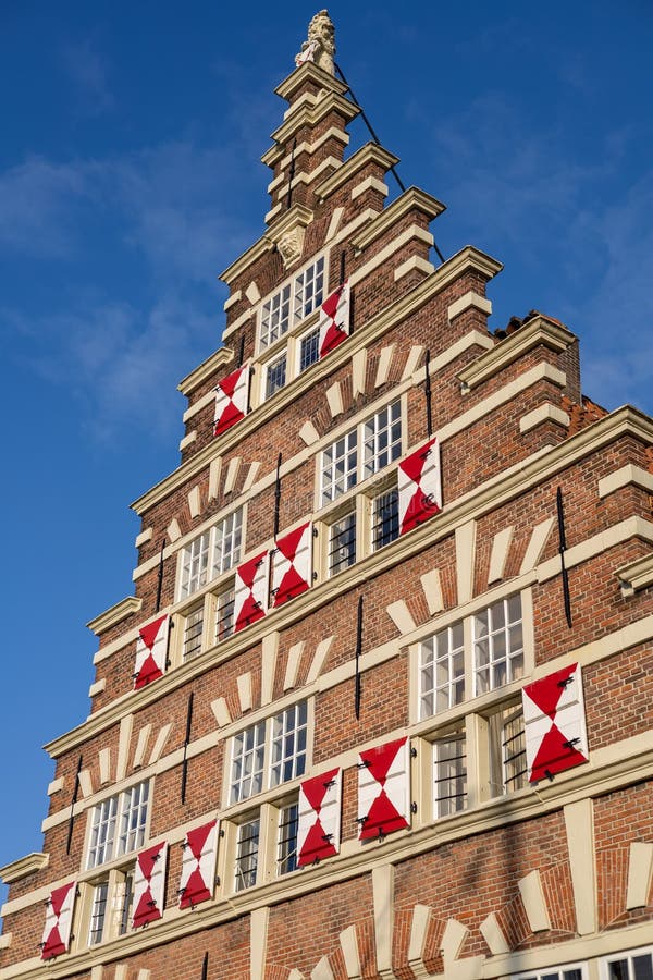 Building of the Golden Century in Leiden the Netherlands Stock Image ...