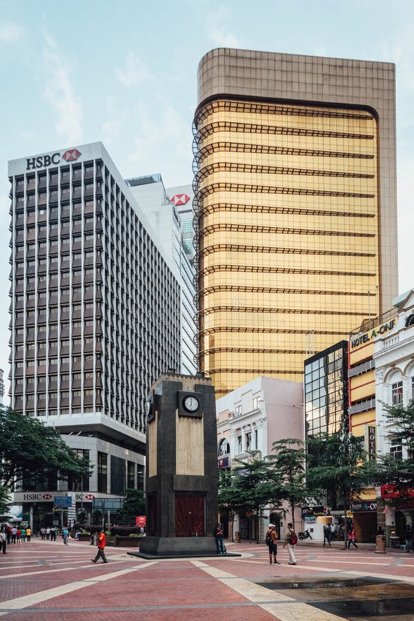 Building with Golden Facade in Kuala Lumpur, Malaysia Editorial Stock ...
