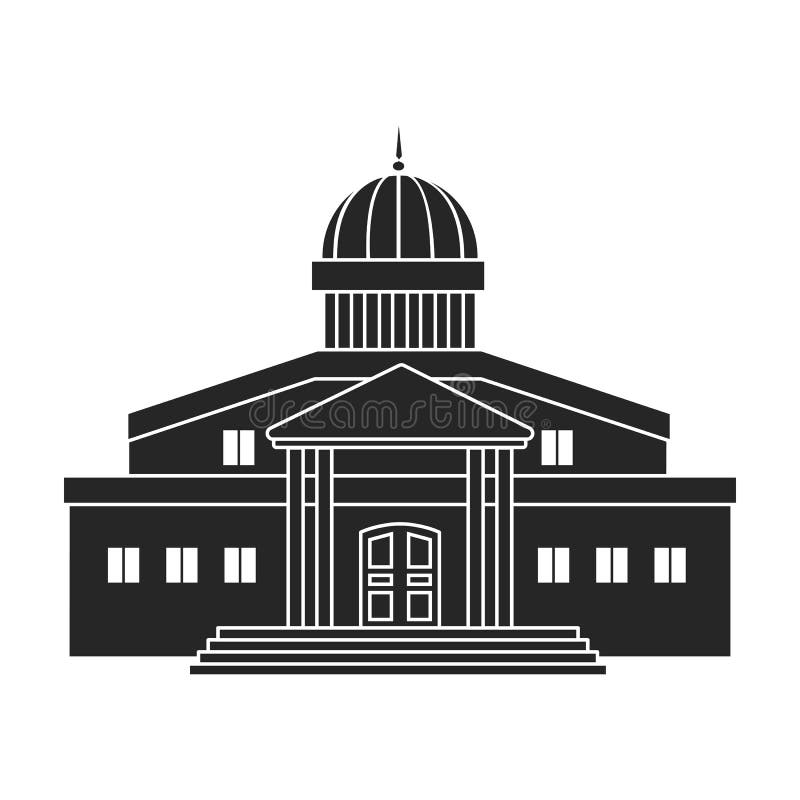 Building of Government Vector Icon.Cartoon Vector Icon Isolated on ...