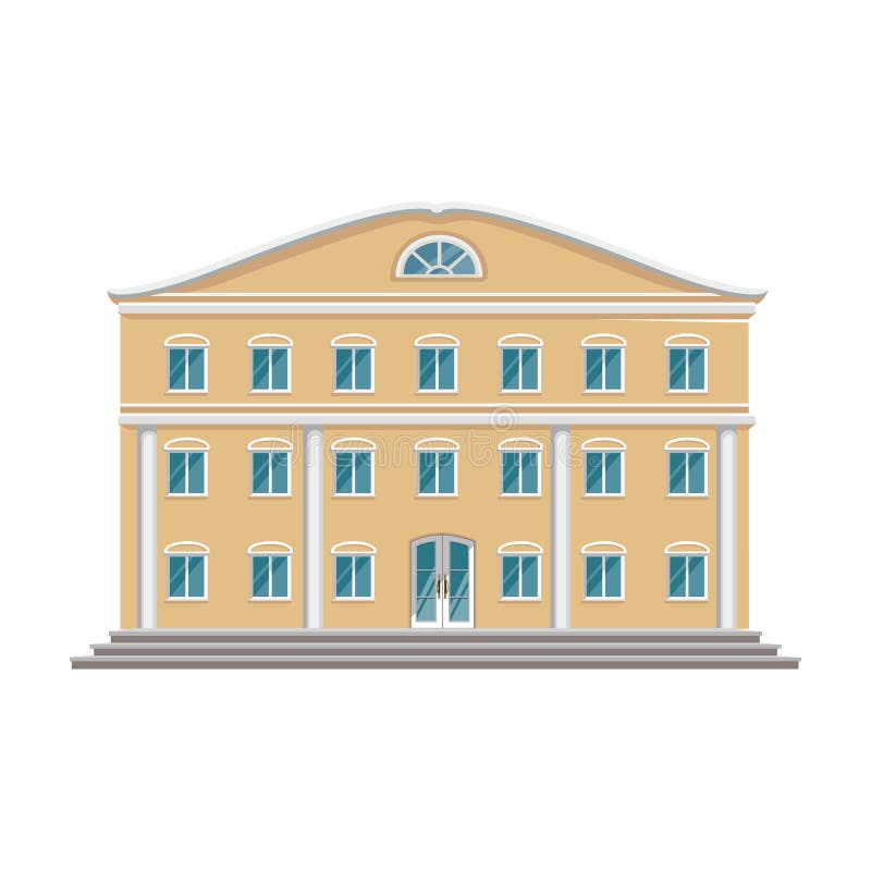 Building of Government Vector Icon.Cartoon Vector Icon Isolated on ...