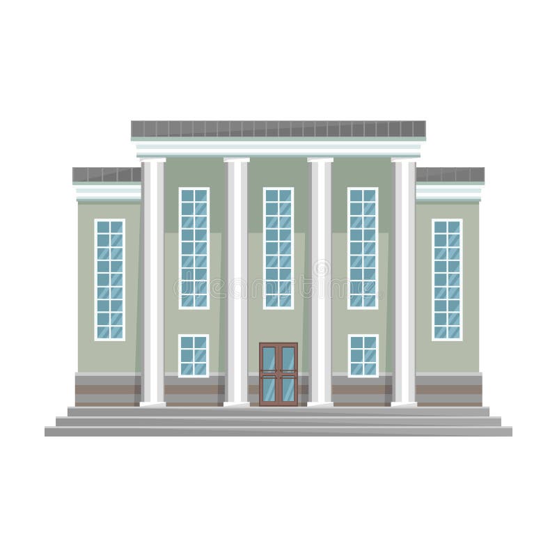 Building of Government Vector Icon.Cartoon Vector Icon Isolated on ...