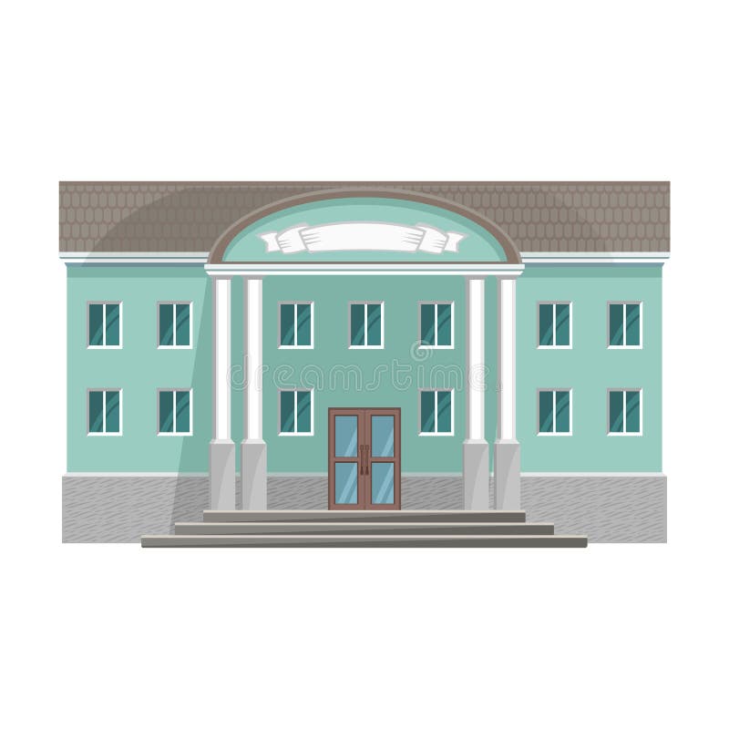 Building of Government Vector Icon.Cartoon Vector Icon Isolated on ...