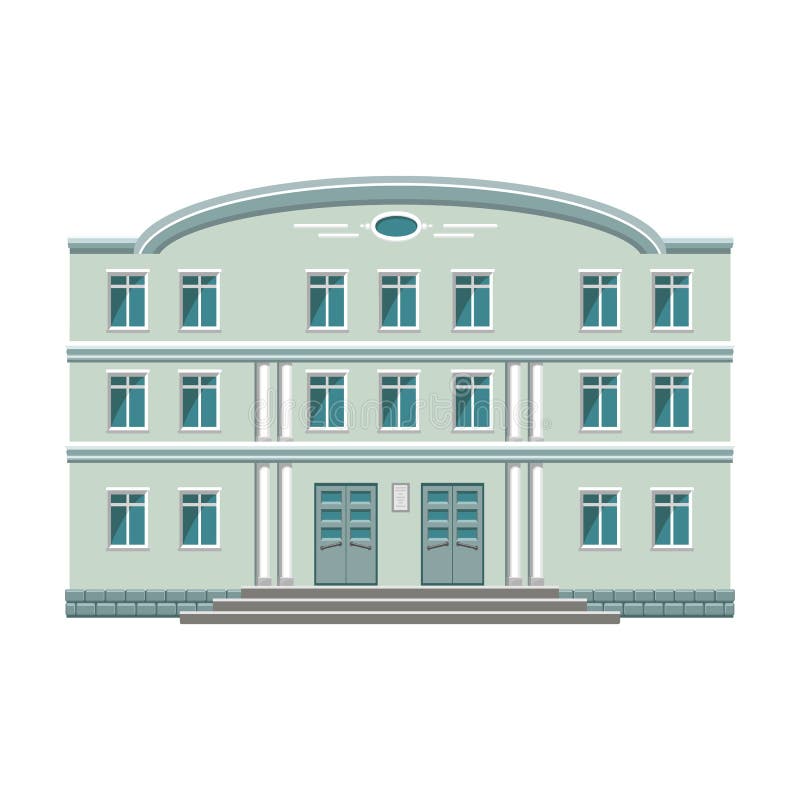 Building Of Government Vector Icon.Cartoon Vector Icon Isolated On ...