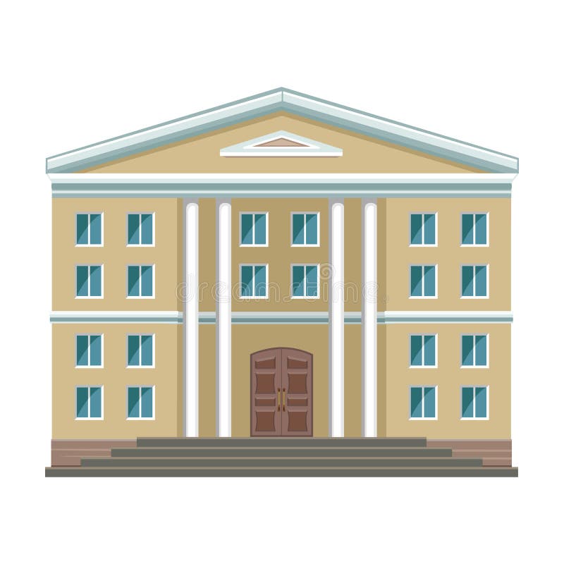 Building of Government Vector Icon.Cartoon Vector Icon Isolated on ...
