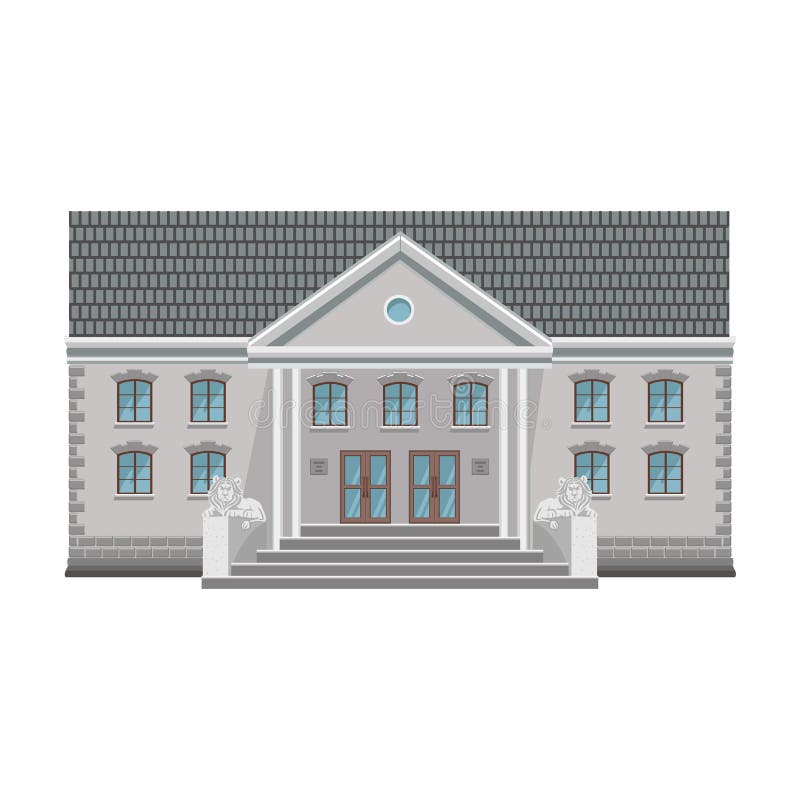 Building of Government Vector Icon.Cartoon Vector Icon Isolated on ...