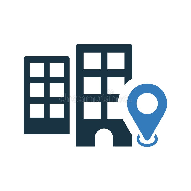 Building, Gps, Local Icon. Editable Vector Logo Stock Illustration ...