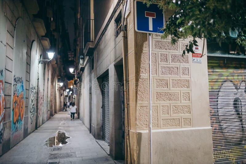 A Building with Graffiti on the Side of the Street Editorial Stock ...