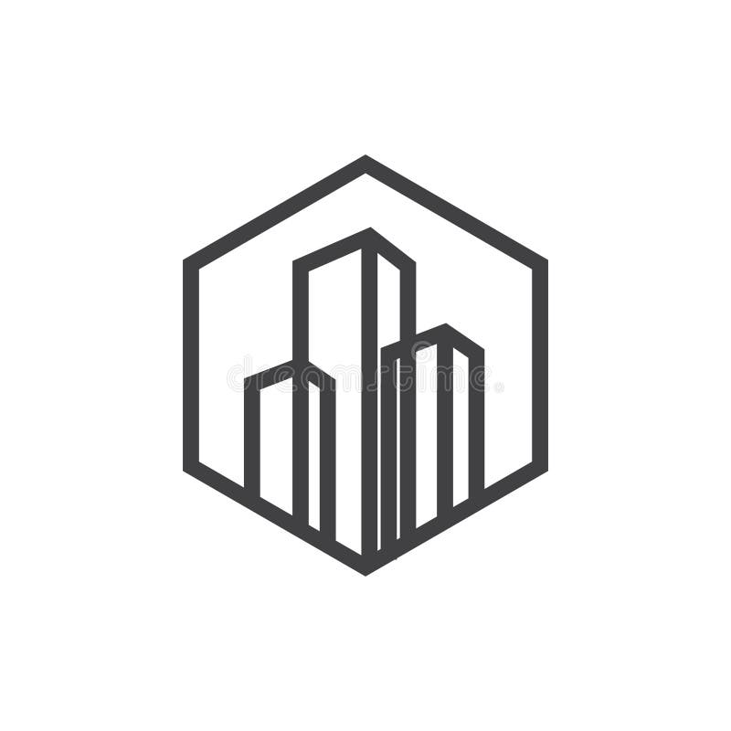 Building Graphic Design Template Vector Isolated Illustration Stock ...