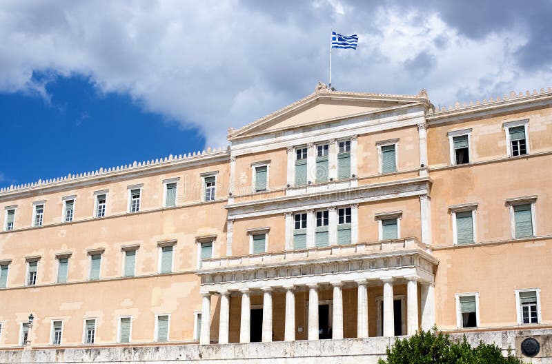 The Building of the Greek Parliament in Athens Editorial Stock Photo ...