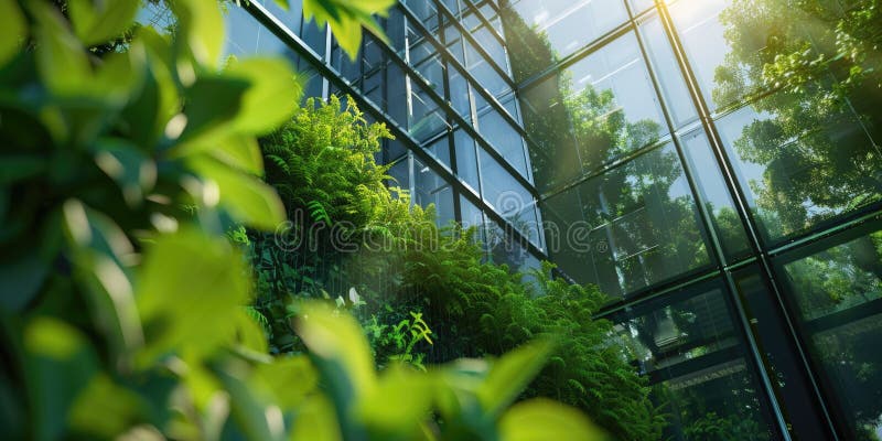 Building with greenery stock photo. Image of sustainable - 383297166