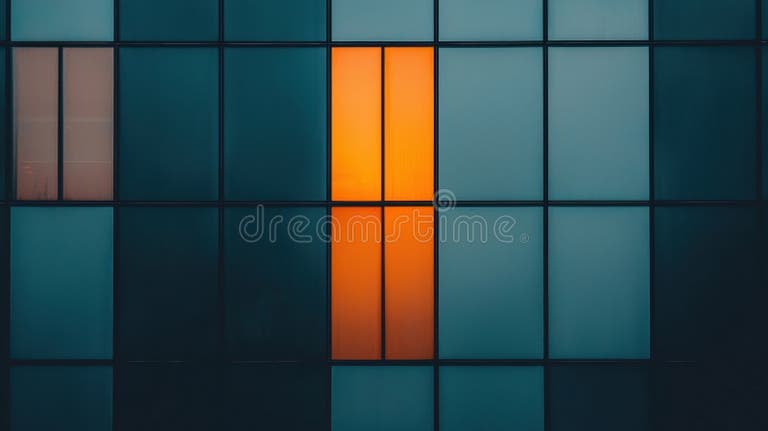 A Building with a Grid of Windows. Stock Image - Image of rectangular ...
