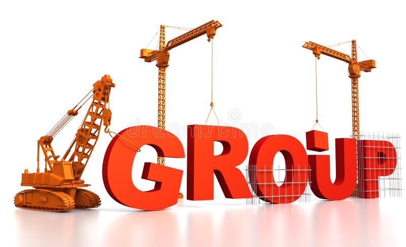 Building a Group stock illustration. Illustration of idea - 17155837
