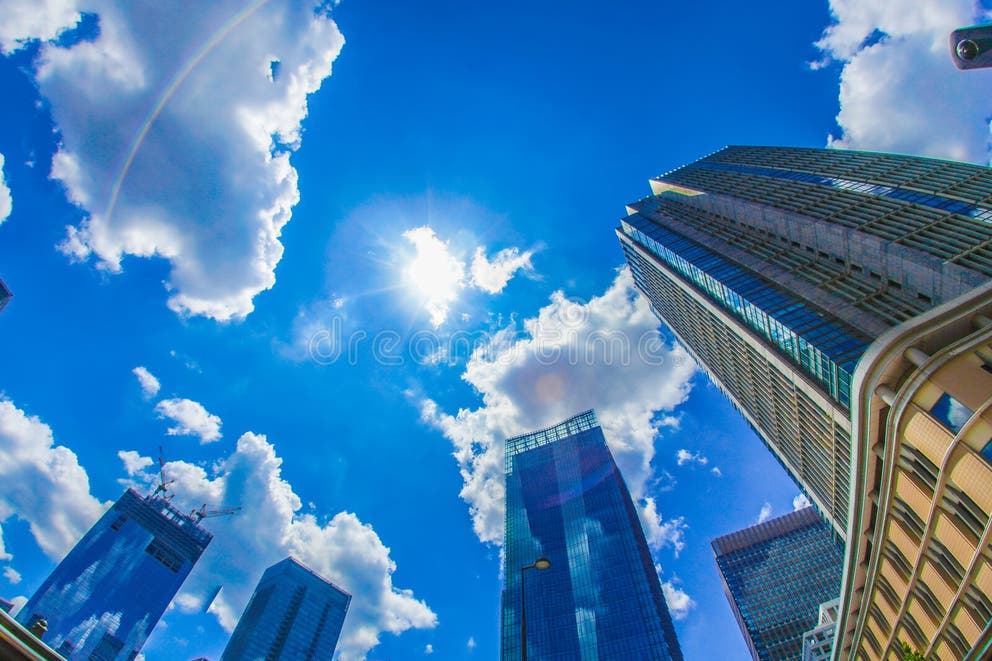 Building Groups in Chuo -ku, Tokyo Stock Image - Image of taiyo, tower ...