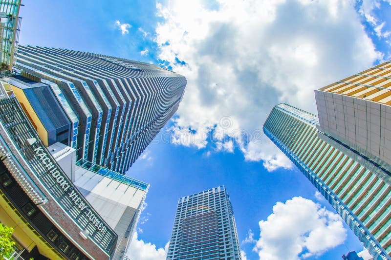 Building Groups in Chuo -ku, Tokyo Editorial Image - Image of ward ...