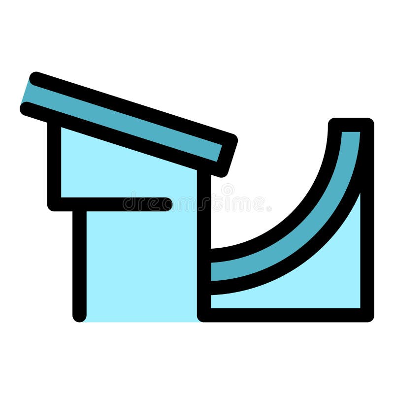 Building Gutter Icon Color Outline Vector Stock Vector - Illustration ...