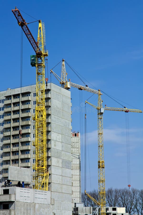 Building High-rise Prefabricated House Stock Photo - Image of cement ...