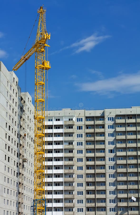 Building High-rise Prefabricated House Stock Photo - Image of cement ...