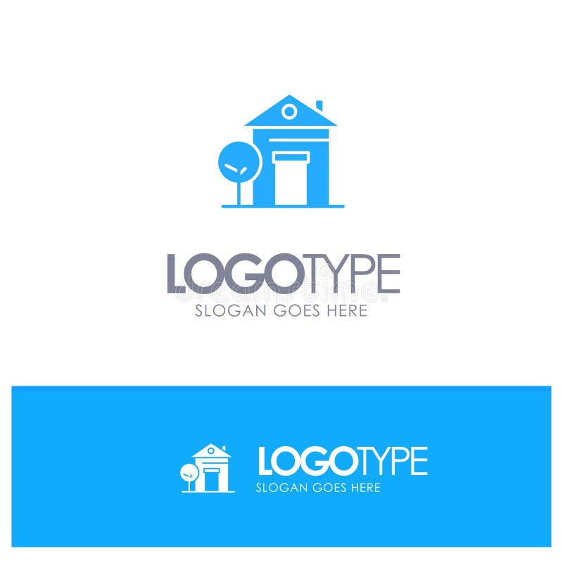 Building, Home, House, Hotel Blue Logo Vector Stock Vector ...