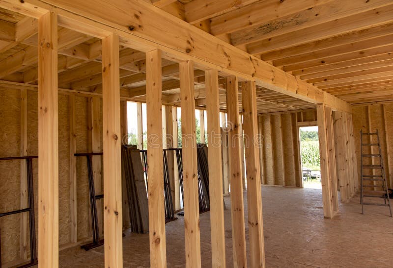 Building a House in Skeleton Technology Stock Image - Image of ecologic ...