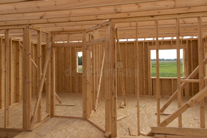 Building a House in Skeleton Technology Stock Photo - Image of ladder ...