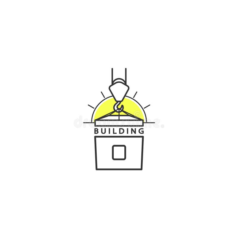 Building, Housing Development. Simple Linear Icon in Modern Line Style ...