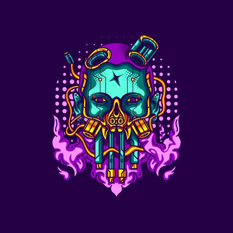 Building Humanoid Robot Black and White Concept Vector Spot ...