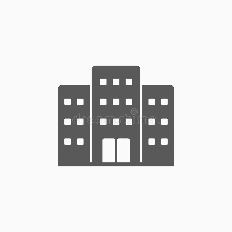 Building Icon, Office, Home, Apartment Stock Vector - Illustration of ...