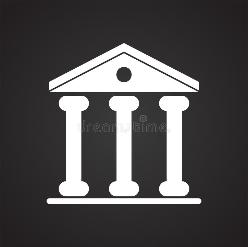 Building Icon on Background for Graphic and Web Design. Simple Vector ...