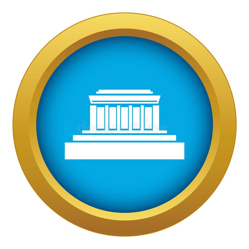 Building Icon Blue Vector Isolated Stock Vector - Illustration of hotel ...