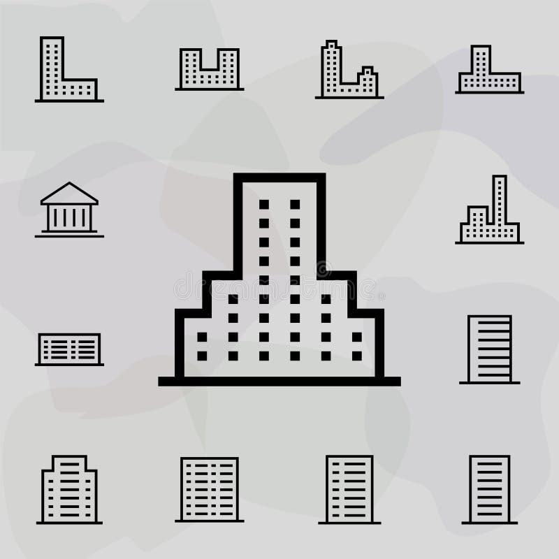 Building Icon. Universal Set of Building for Website Design and ...