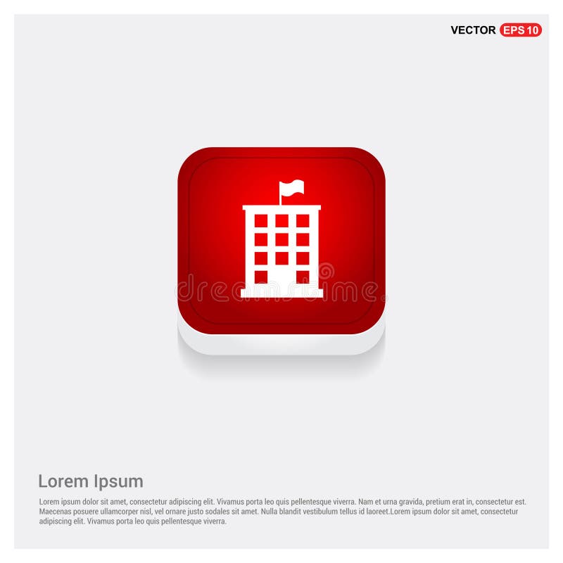 Building Icon stock vector. Illustration of office, apartment - 132437685