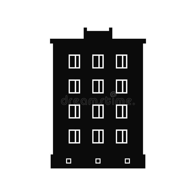 Building icon vector stock vector. Illustration of town - 88264757