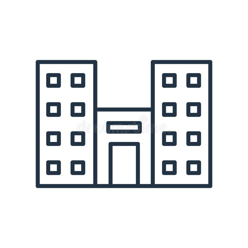 Building Icon Vector Isolated on White Background, Building Sign Stock ...