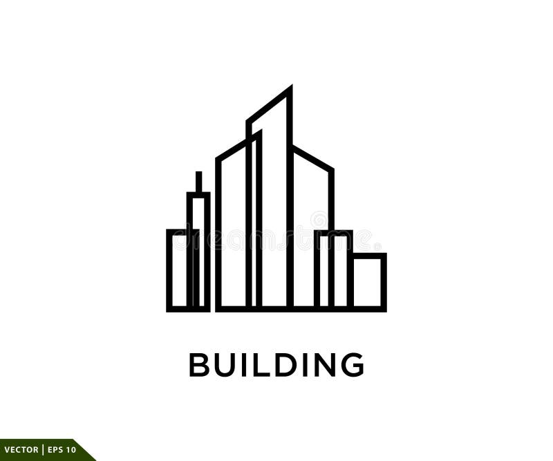 Building Icon Vector Logo Design Template Stock Vector - Illustration ...