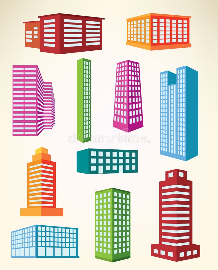 Building icons stock vector. Illustration of cityscape - 37527188