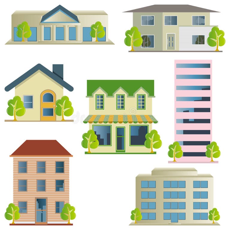 Residential Community Icons Stock Illustrations – 418 Residential ...